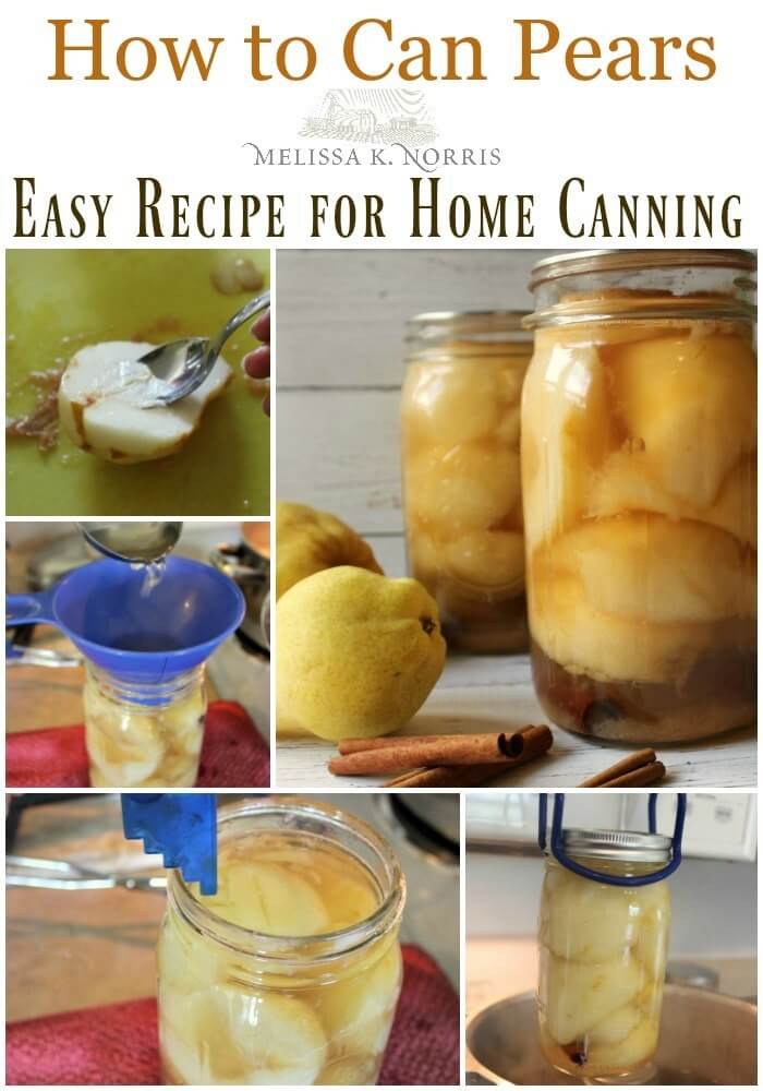 How to Can Pears the EASY Way - Melissa K. Norris
