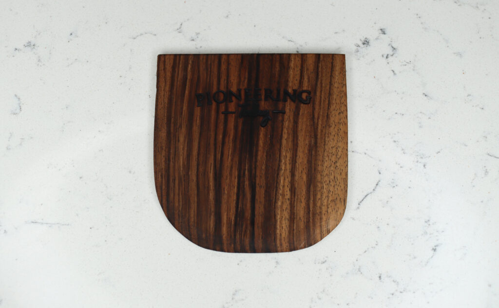 Wooden Dough Scraper Black Walnut - Melissa K. Norris